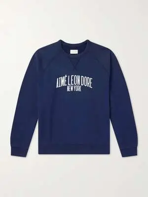 Aimé Leon Dore Logo-print Cotton-blend Jersey Sweatshirt