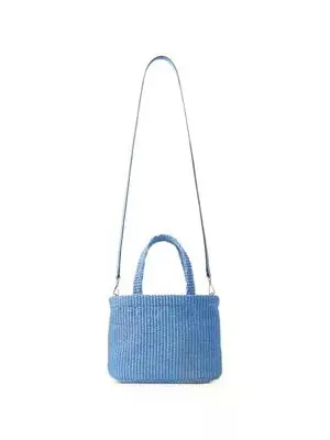 JIMMY CHOO Beach East-west Woven Mini Bag - Blue