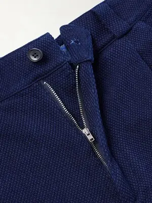 Blue Blue Japan Wide-leg Sashiko Cotton Shorts