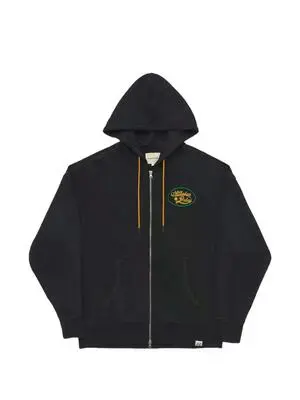 NICHOLAS DALEY Appliqué Zip-up Hooded Sweatshirt