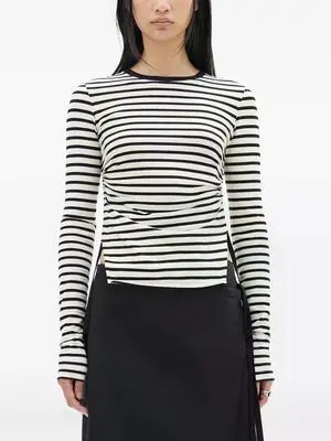 Striped Performance Tops For Women