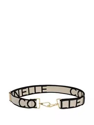 COCCINELLE Logo Buckle Shoulder Strap - Neutrals