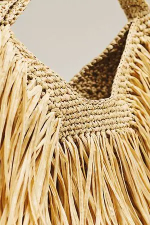 Anthropologie Fringe Hobo Bag