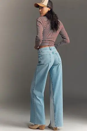 7 For All Mankind Lotta High-rise Wide-leg Jeans - Medium Denim