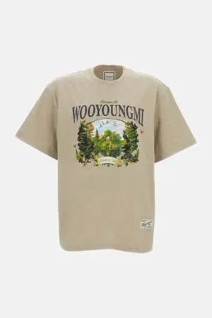 WOOYOUNGMI Maglietta A Maniche Corte Con Stampa - Beige