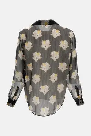 Fendi Camicia A Doppio Strato Fantasia - Black