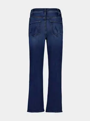 MOTHER The Hustler Ankle Bootcut Jeans - Blue