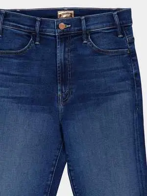 MOTHER The Hustler Ankle Bootcut Jeans - Blue