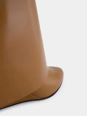 Givenchy Shark Ankle Boots In Leather - Brown
