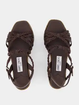 JIMMY CHOO Nyra 60 Wedge Sandals