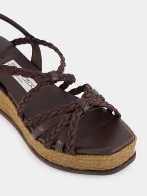 JIMMY CHOO Nyra 60 Wedge Sandals