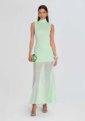 SEROYA Amine Knit Maxi Dress - Spearmint