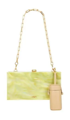 Cult Gaia The Backgammon Clutch - Green