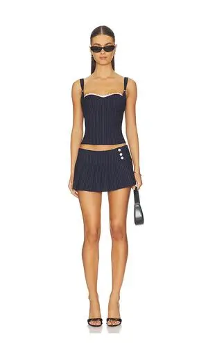 I.AM.GIA Corset Top With Lace Trim