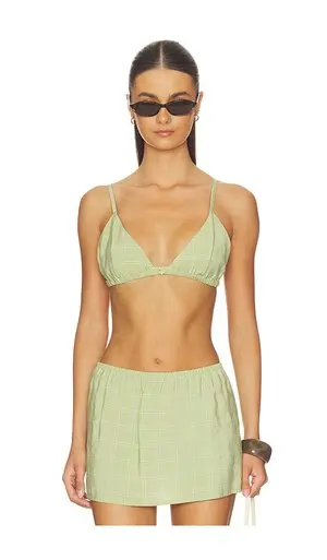 MILKWHITE Bralette Top In . Also - Green
