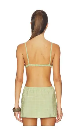 MILKWHITE Bralette Top In . Also - Green