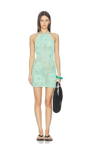 KULANI KINIS Knit Mini Dress - Teal