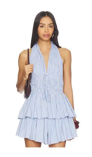 Line & Dot Eleni Top - Blue