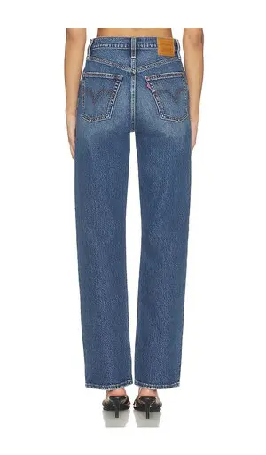 LEVI'S Ribcage Full Length Straight Leg Jeans - Blue