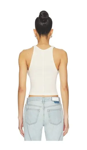 RE/DONE V Cut Ribbed Tank Top