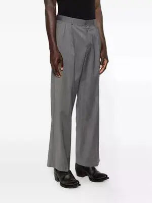SUNFLOWER Pinstripe Pleated Trousers