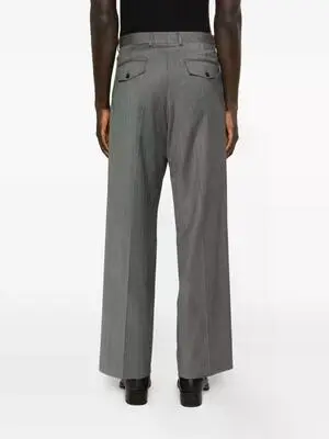 SUNFLOWER Pinstripe Pleated Trousers