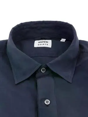 Aspesi Half-button Shirt - Blue