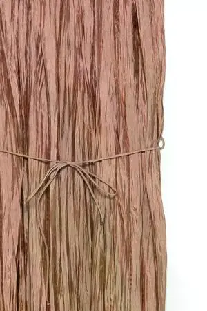 ROBERTO COLLINA Ruched Tie Dress - Brown