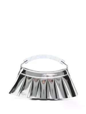 Lacoste H Lenglen Pleated Tote Bag - Silver
