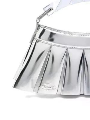 Lacoste H Lenglen Pleated Tote Bag - Silver