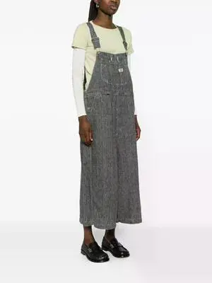 R13 Button Bib Overall - Grey
