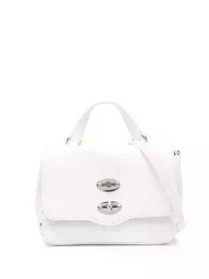 ZANELLATO Postina Daily Giorno Baby Leather Tote Bag White