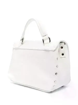 ZANELLATO Postina Daily Giorno Baby Leather Tote Bag - White
