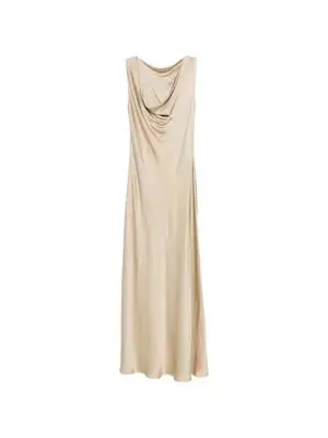 Antonelli Firenze Mara Cowl-neck Dress - Neutrals