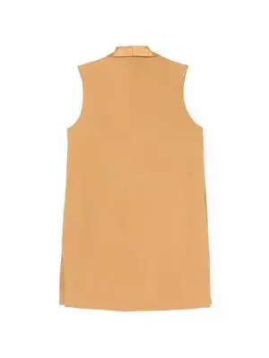 Antonelli Firenze Shawl-collar Sleeveless Coat - Neutrals