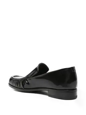 LARDINI Ruched Loafers
