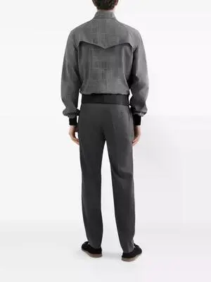 Dolce & Gabbana Checked Patch Blouson Jacket