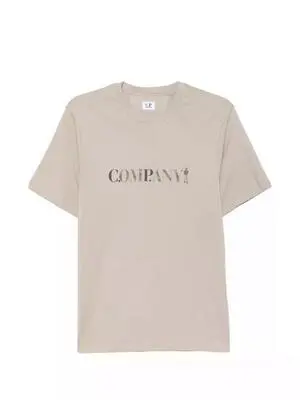 C.P. COMPANY Logo Graphic T-shirt - Neutrals