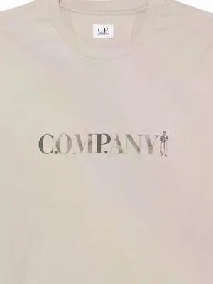 C.P. COMPANY Logo Graphic T-shirt - Neutrals