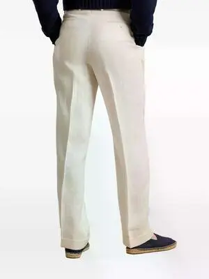 Ralph Lauren Purple Label Pleated Trousers - Neutrals
