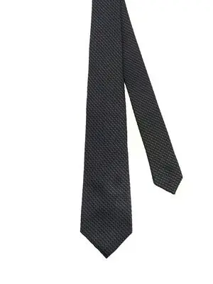 Kiton Textured Neck Tie - Black