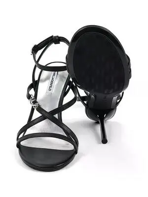 Karl Lagerfeld Logo Strap Stiletto Sandals