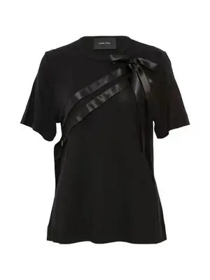 Simone Rocha Bow Sash Short-sleeves T-shirt - Black