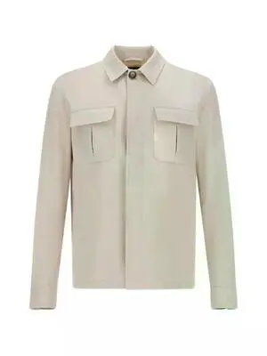 Herno Flap-pockets Cotton Shirt Jacket