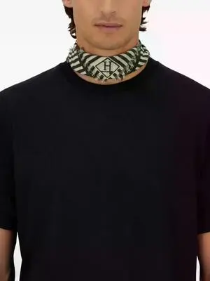 Herno Paisley-print Scarf - Grey