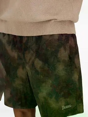 Herno Tropical-pattern Swim Shorts