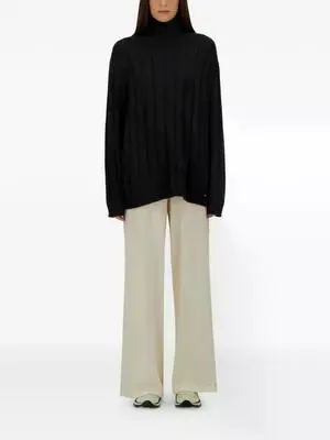 Herno Ribbed High-neck Sweater - Black