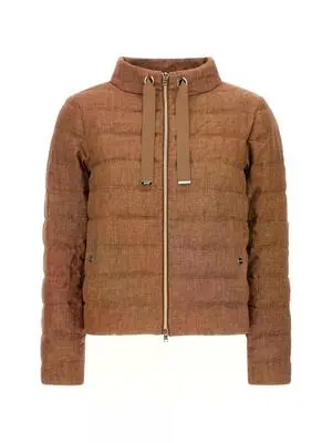Herno Striped Quilted High-neck Jacket