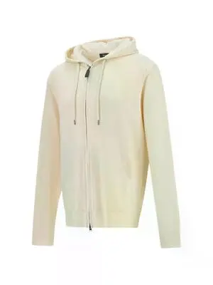 Herno Logo Drawstring Hooded Sweatshirt