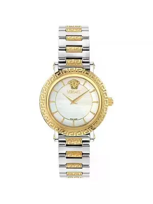 Versace Greca Sphere 35mm Watch Gold